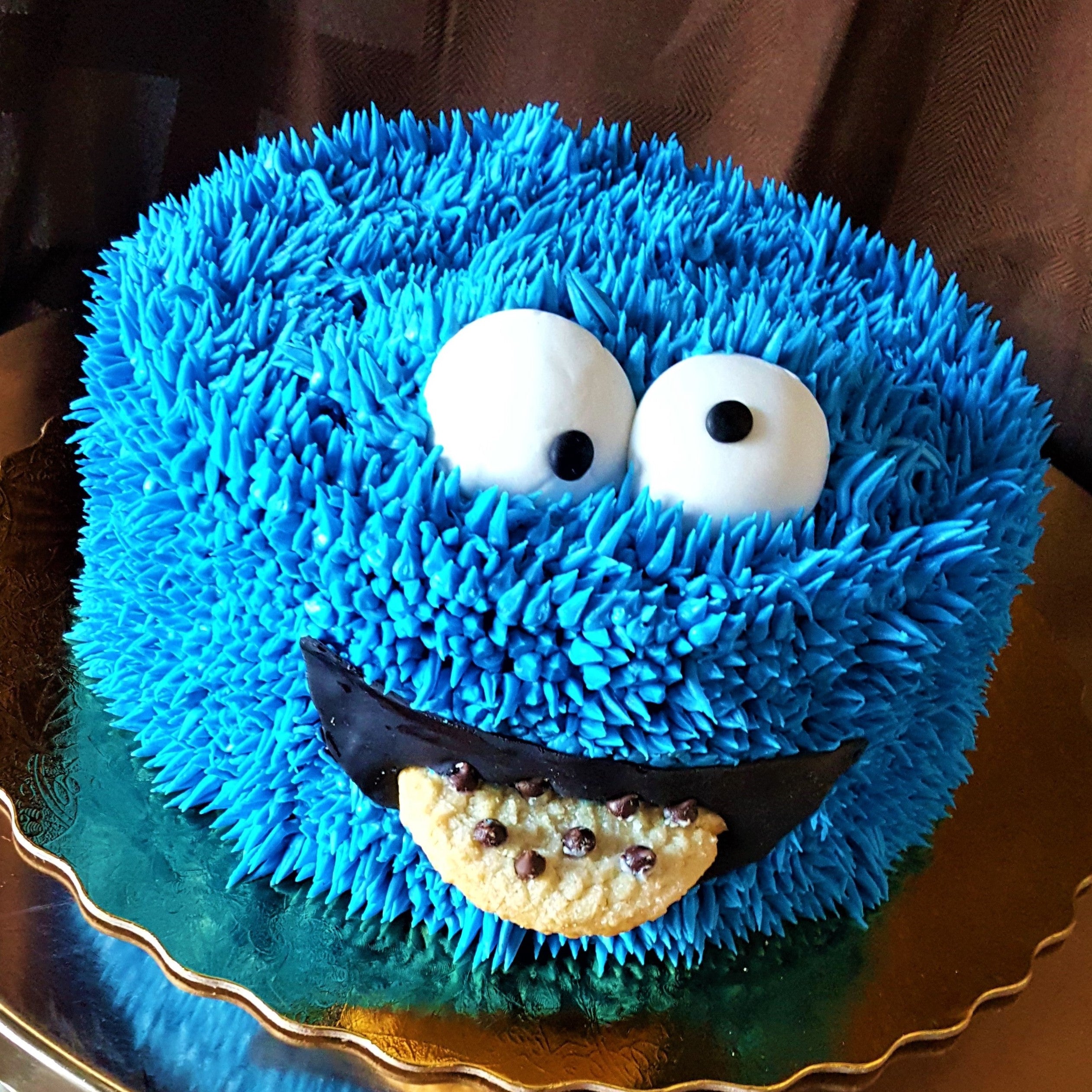 Cookie Monster Sheet Cake